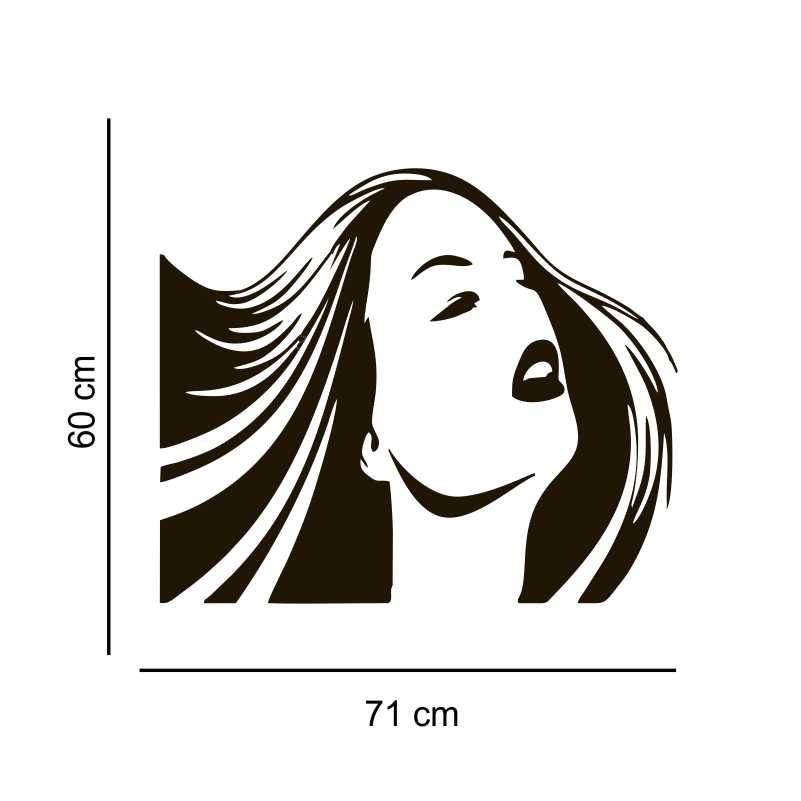 Sticker perete silueta Femeie 1