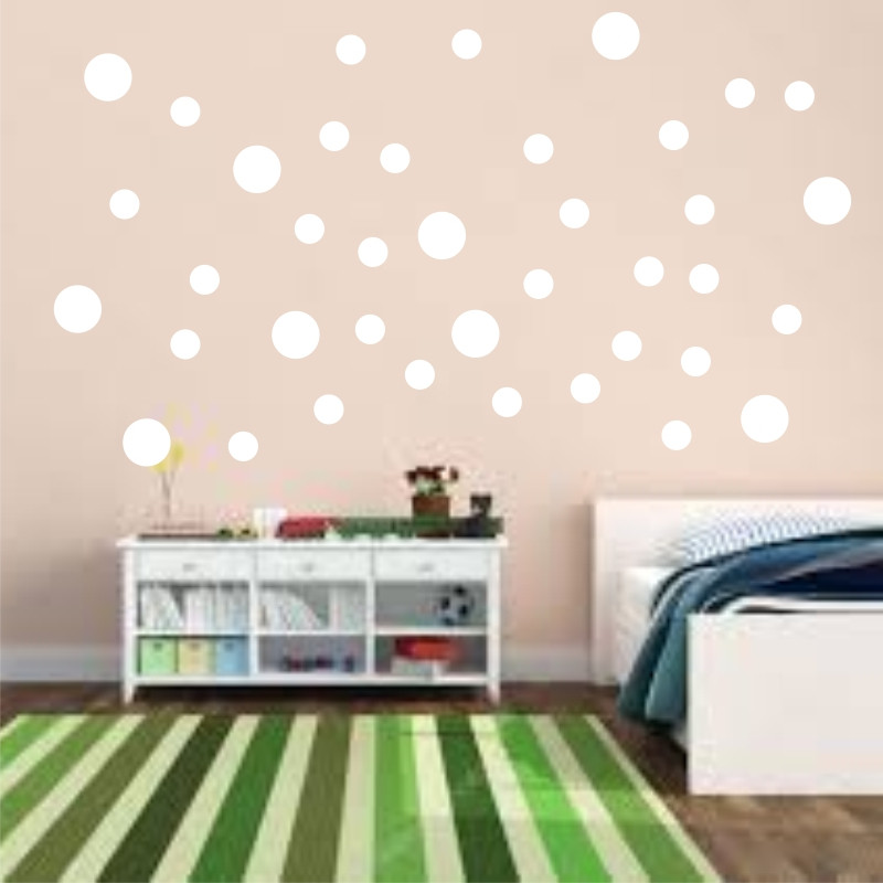 Set stickere perete Buline Albe