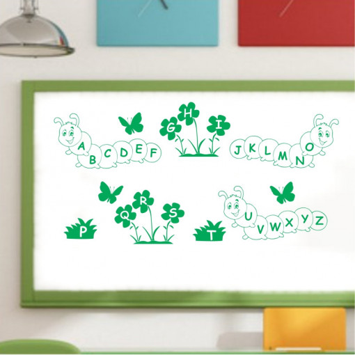 Sticker perete Alfabet Colorat