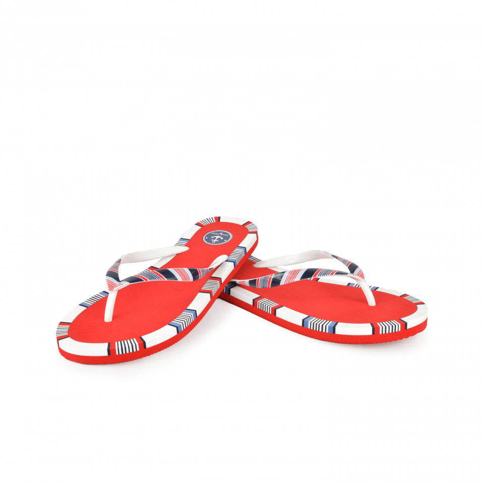 Gumene ženske papuče - Japanke 750034CV crvene