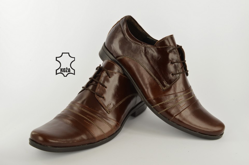 Kožne elegantne muške cipele 450 braon