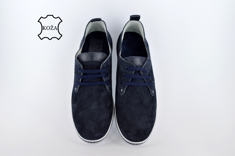 Kožne muške cipele 618 plave