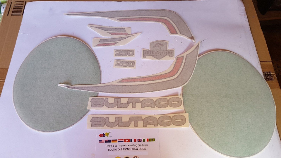 BULTACO PURSANG KIT DECALS PURSANG MK11 MODEL 192 AND MODEL 193 KIT ...