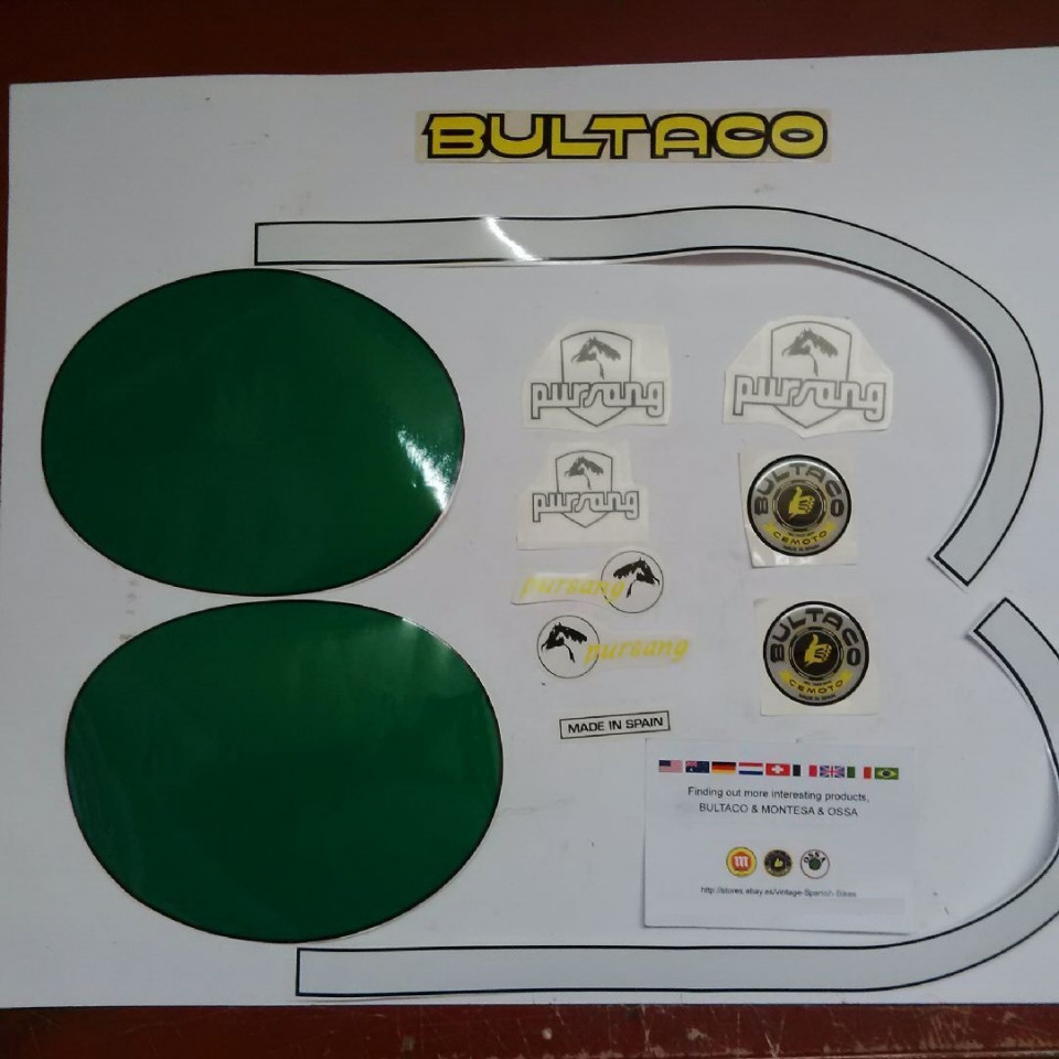 BULTACO PURSANG MK8 KIT DECALS MODEL