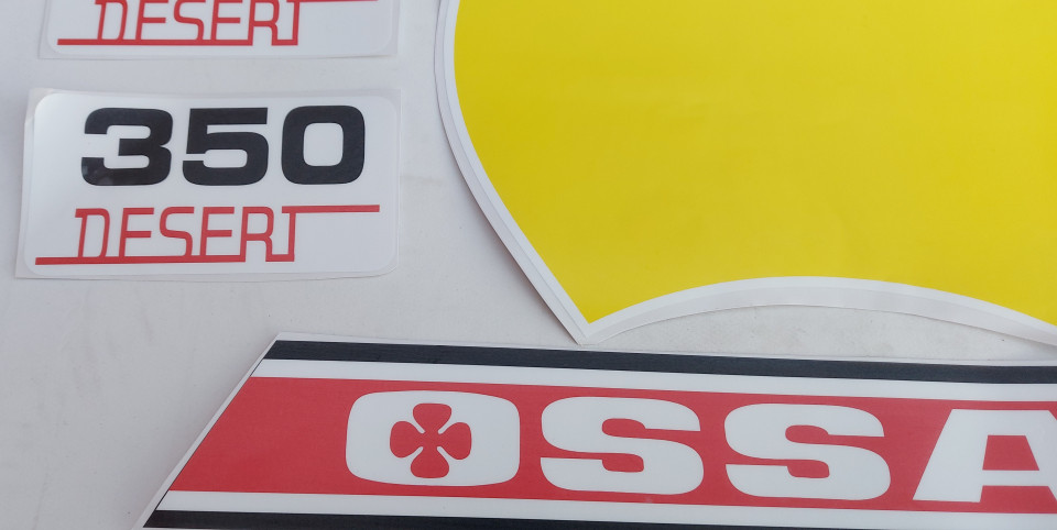 OSSA DESERT 350 DECALS KIT NEW STICKERS OSSA DESERT 350 OSSA PARTS