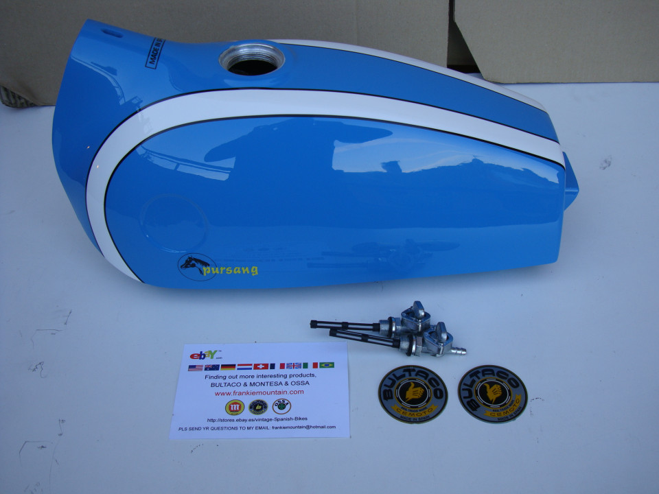BULTACO PURSANG MK7 GASTANK AND SIDE PANELS MODEL 120 BULTACO PURSANG ...