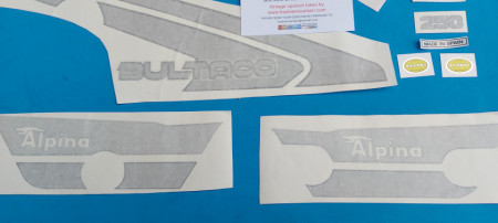 DECALS BULTACO ALPINA 165 ALPINA 166 NEW COMPLETE SET DECALS STICKERS ...