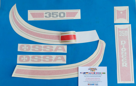 OSSA SUPER PIONEER 350 SET DECALS NEW OSSA MOUNTAINEER STICKERS KIT