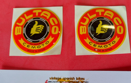 BULTACO EMBLEM BADGES GAS TANK NEW BADGES EMBLEM TANK BULTACO