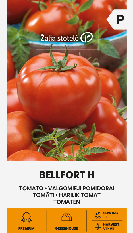 Bellfort F1 (10 seminte) de rosii timpurii nedeterminate, fructe ...