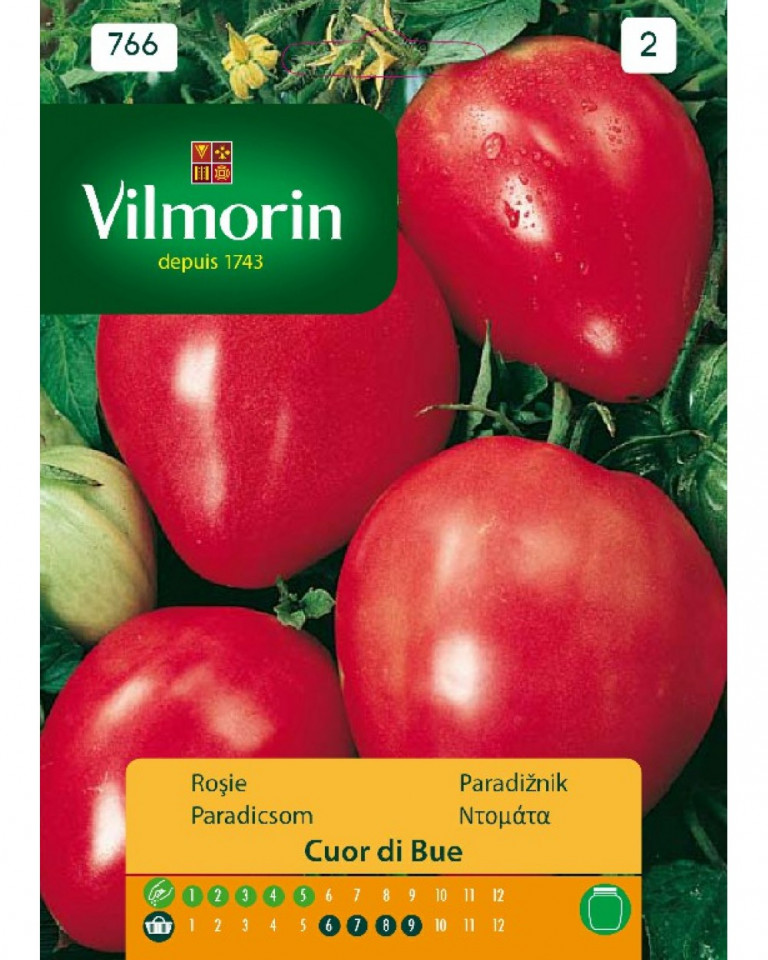 Cuor di Bue (150 seminte) de rosii Inima de Bou, Vilmorin