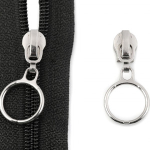 Cheiță fermoar spiralat, 5 mm, set 10 buc