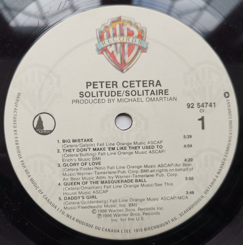 Peter Cetera – албум Solitude / Solitaire