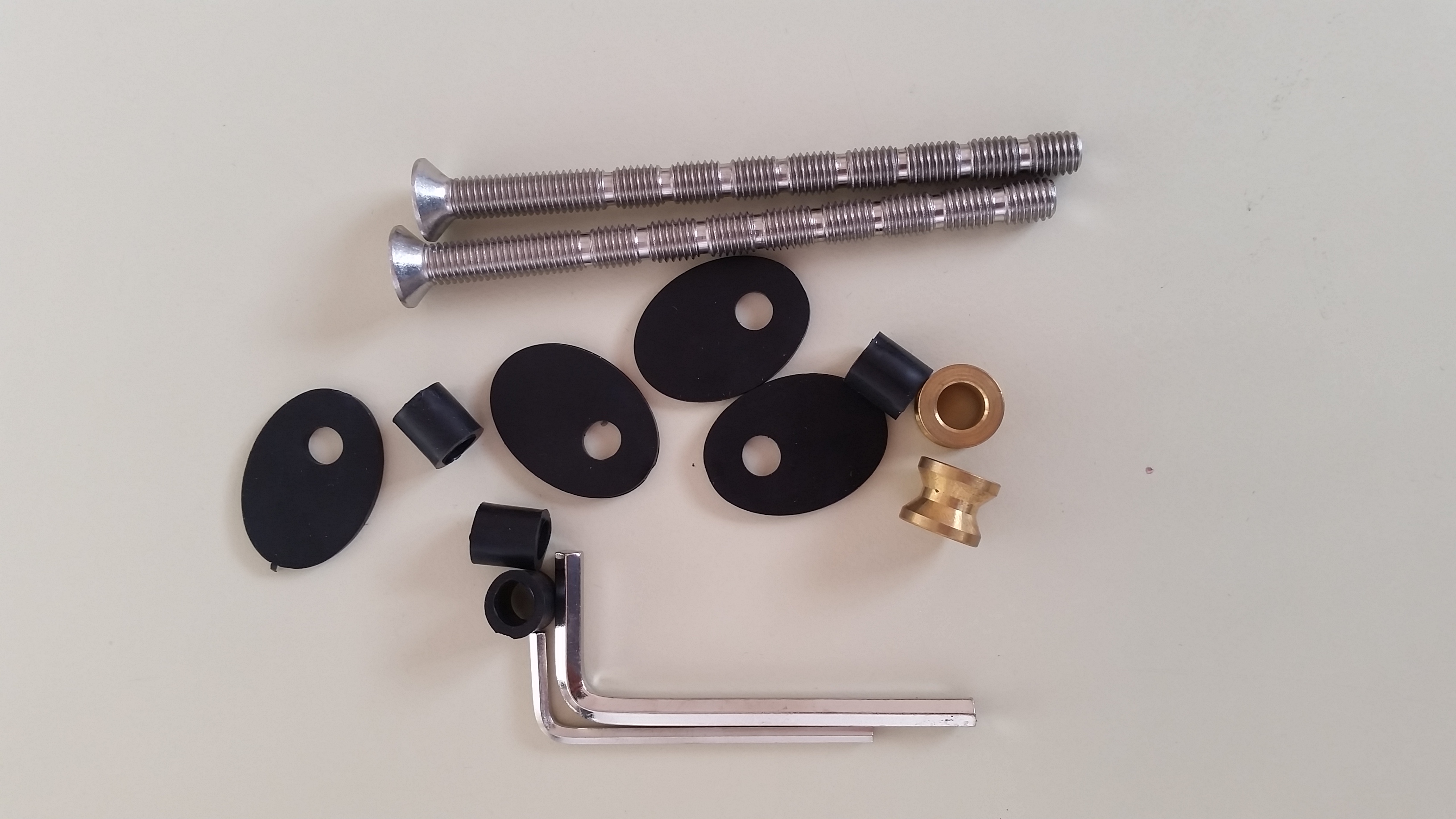 Set manere tragatoare din inox brat inclinat 45°, lungime 1400 mm