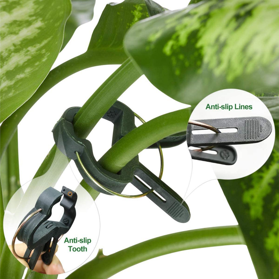 Set de 60 clipsuri de gradina pentru rosii/castraveti Hongyans, metal ...