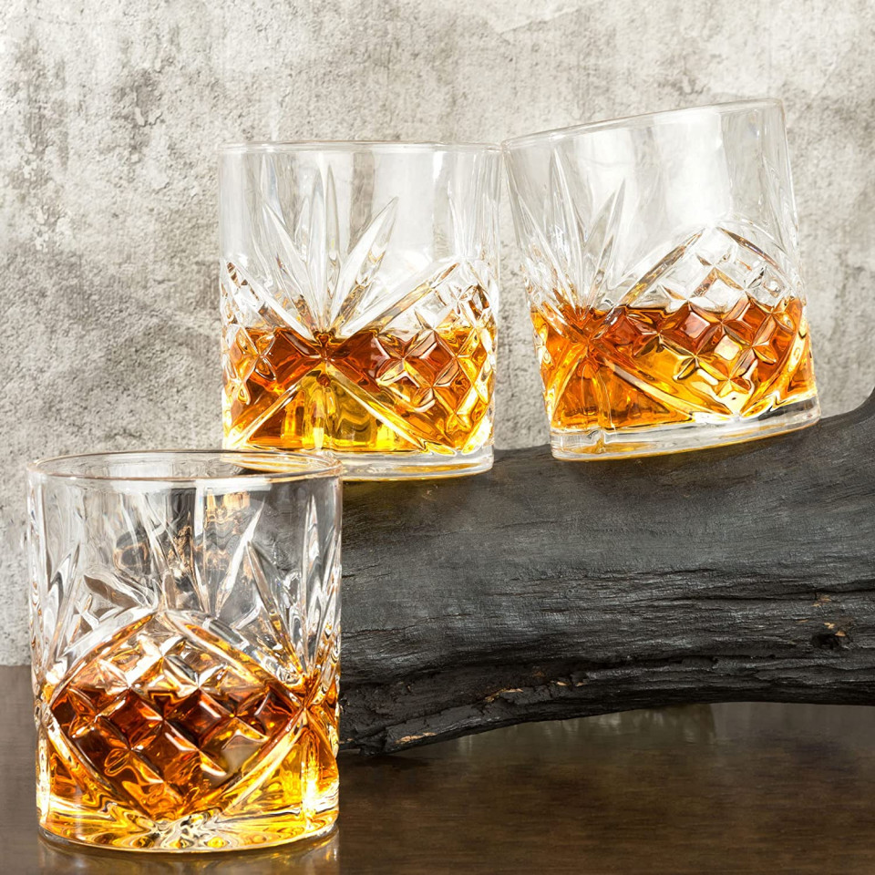 Set de 4 pahare pentru whisky LANFULA, sticla, transparent, 300 ml ...