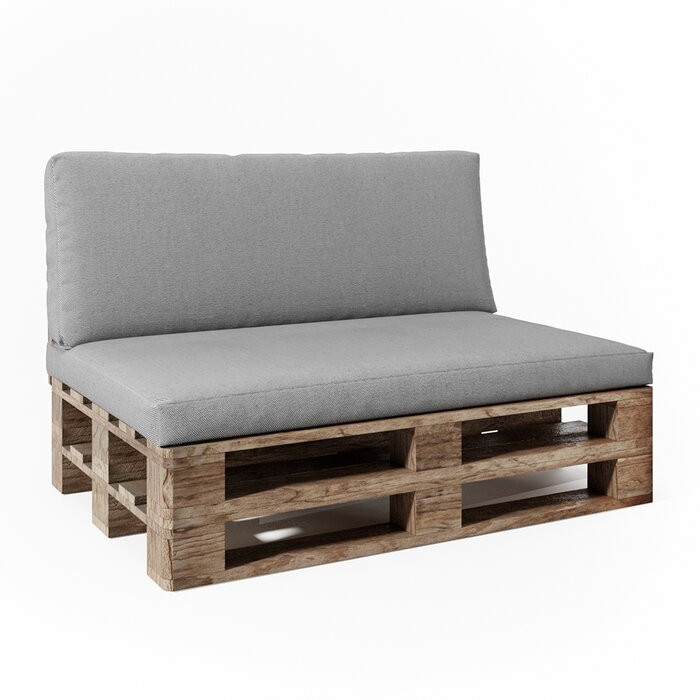 Perna pentru canapea de gradina, gri, 120 x 40 cm - Chilipirul Zilei