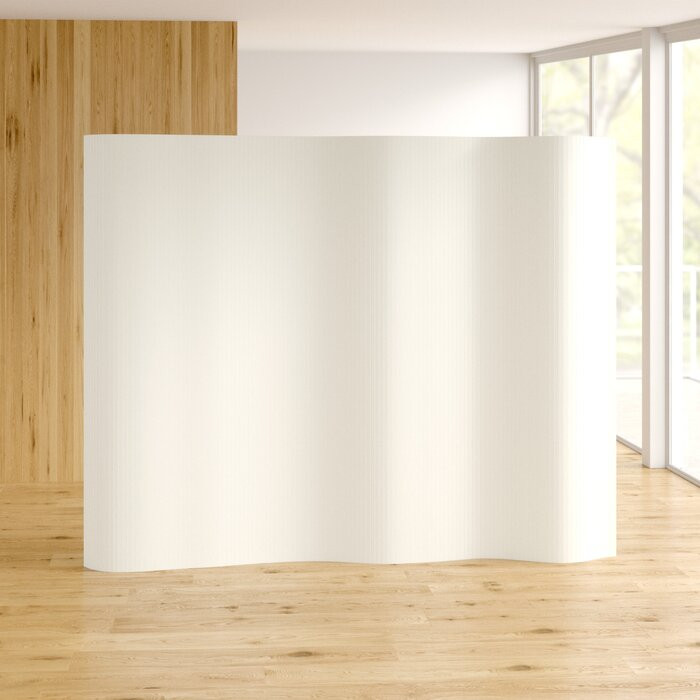 Paravan/separator camera cu 1 panou Jeri, bambus/ratan, alb ...