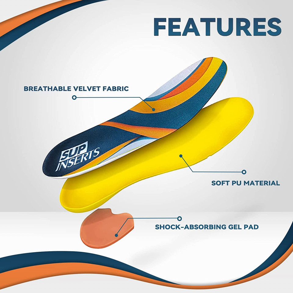 Set de 2 talpici Supinserts, spuma EVA, multicolor, marimea S ...