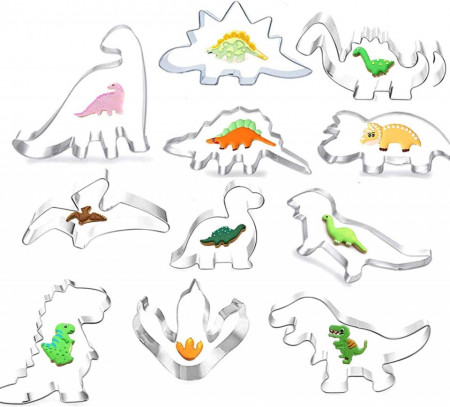 Set de 18 forme pentru prajituri WooBest, otel inxidabil, argintiu ...