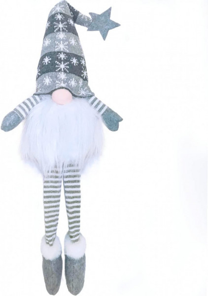 Set de 14 globuri de Craciun ABXMAS, plastic, alb/auriu/negru, 7,5 cm ...