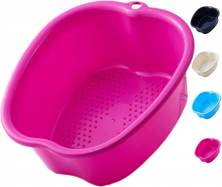 Lighean pentru pedichiura IKIJM, plastic, roz, 33 x 37 cm - Chilipirul ...