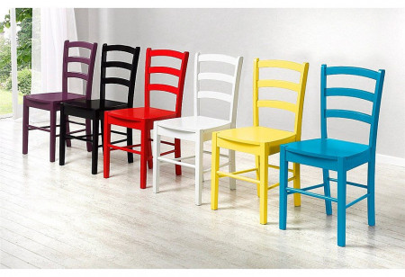 Set de 2 scaune Trend - lemn masiv rosii - Chilipirul Zilei