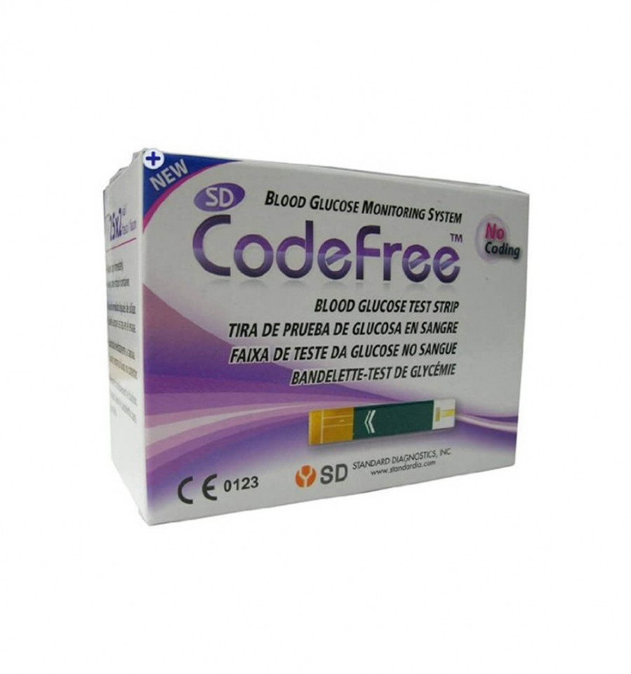 SD Code Free- Teste pentru glucometru, 50 teste