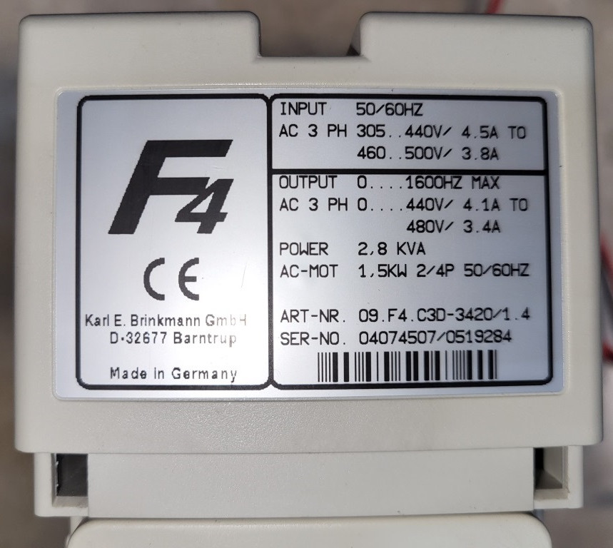 Convertizor de frecventa / VFD KEB COMBIVERT F4, 1.5kW