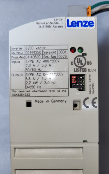Convertizor de frecventa / VFD Lenze 8200 Vector 2.2kW/400V
