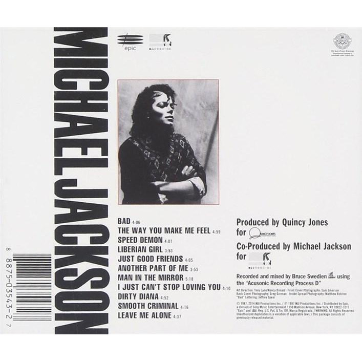 Michael Jackson - Bad - CD