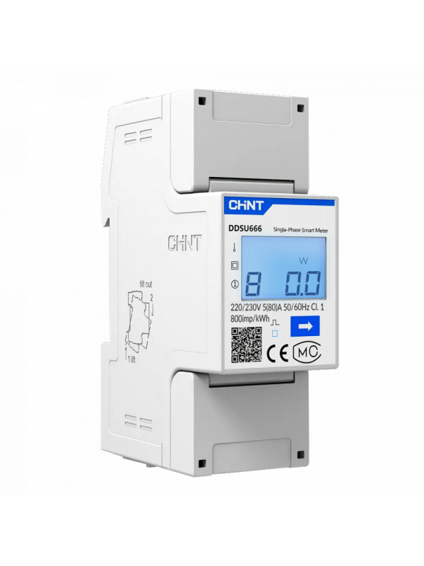 nJoy DDSU666 Single Phase DIN-Rail Meter