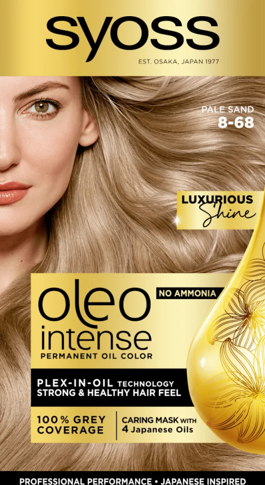 Vopsea de par permanenta, fara amoniac, Syoss Color Oleo Intense, 115 ml