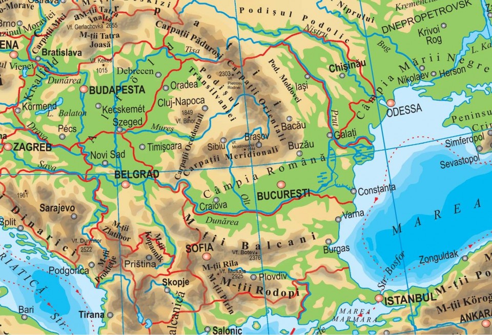 Harta Europa 120x160 cm