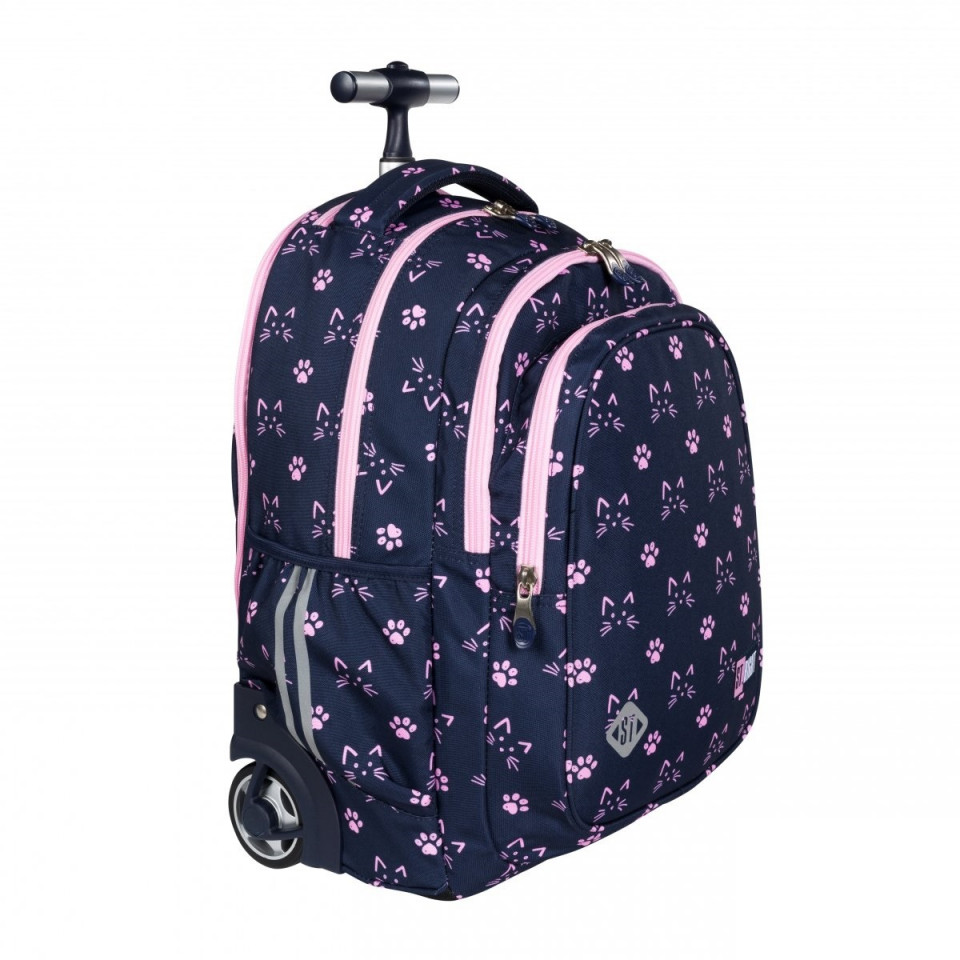 Ghiozdan Troler, St.Majewski, cu Roti de Silicon, Gama St.Right CATS ...