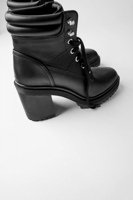 Zara Lace Up Heeled Boots