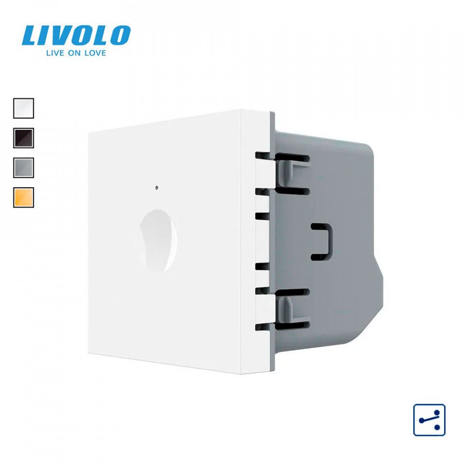 Modul intrerupator tactil simplu cap-scara/cap-cruce din plastic 2M