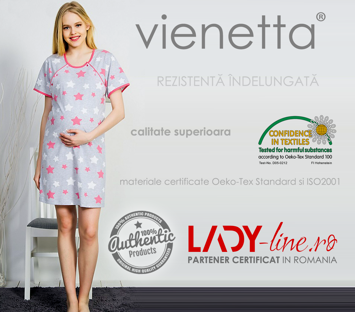 Camasa Gravide si Mamici, Bumbac 100%, 'Make a Wish'