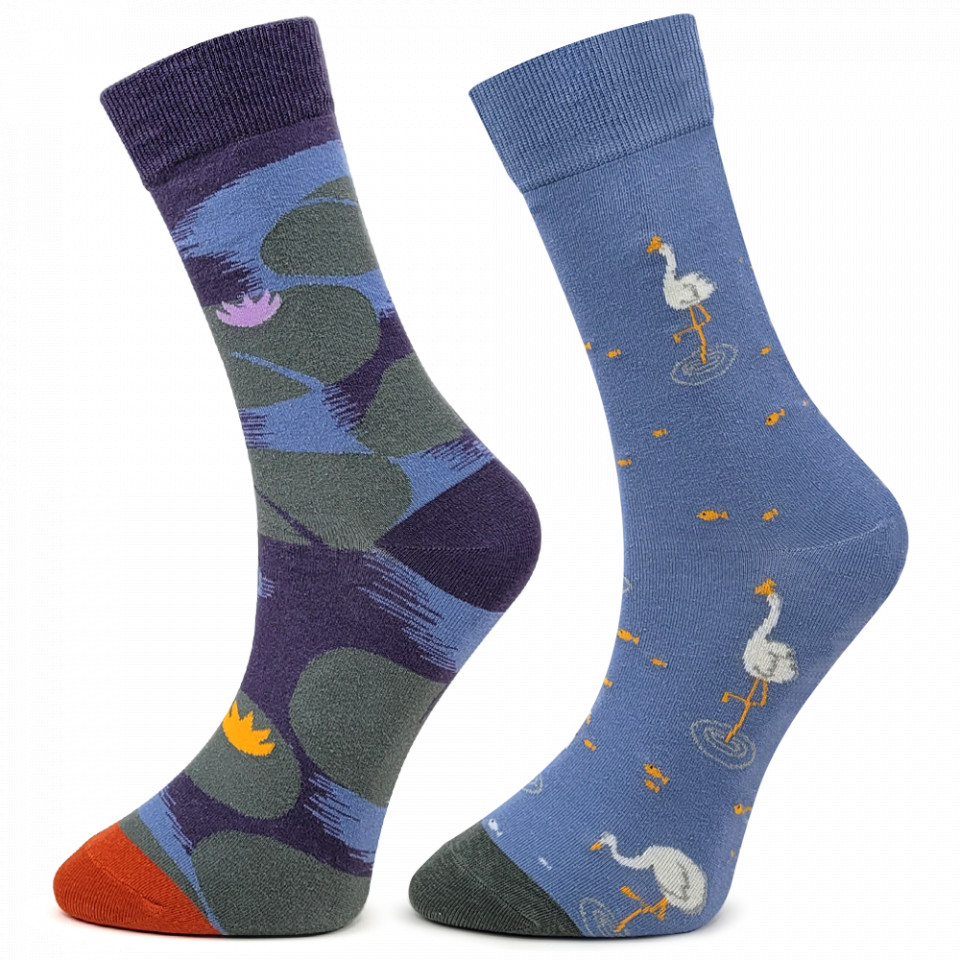 Șosete Bumbac Barbati Set 2 Perechi Model 'Freedom in Nature'