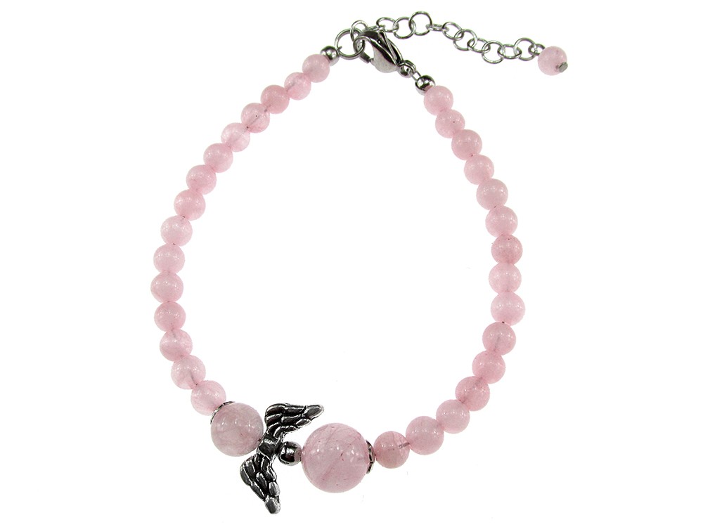 Bratara ingeras cuart roz natural