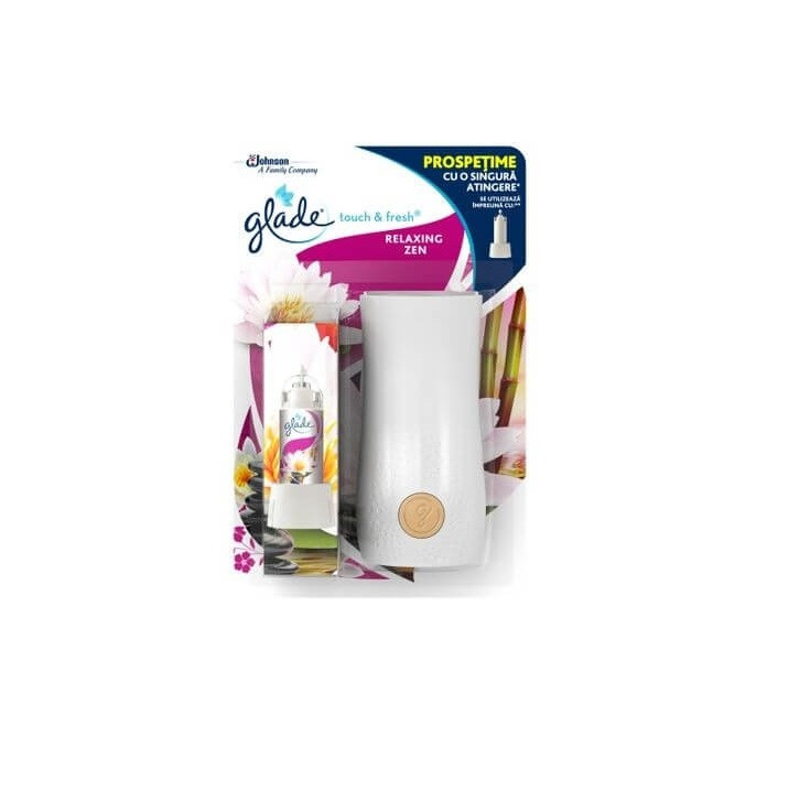 Odorizant de baie Glade Microspray + Rezerva Relaxing Zen 10 ml