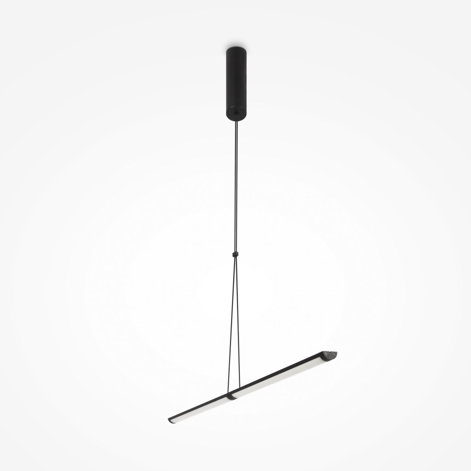 Pendul modern negru liniar cu led Maytoni Supersymmetry