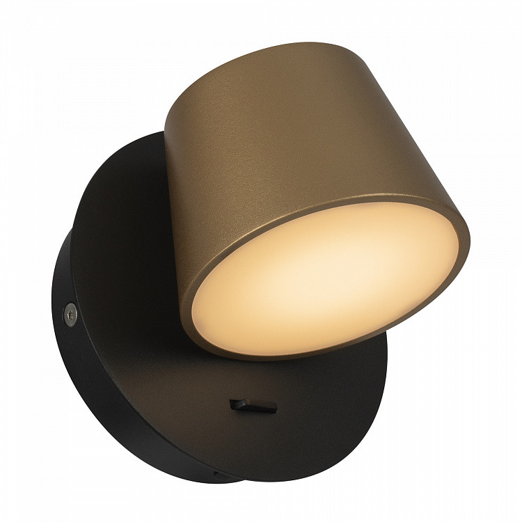 Aplica perete moderna neagra alama din metal cu led Maytoni Pixel