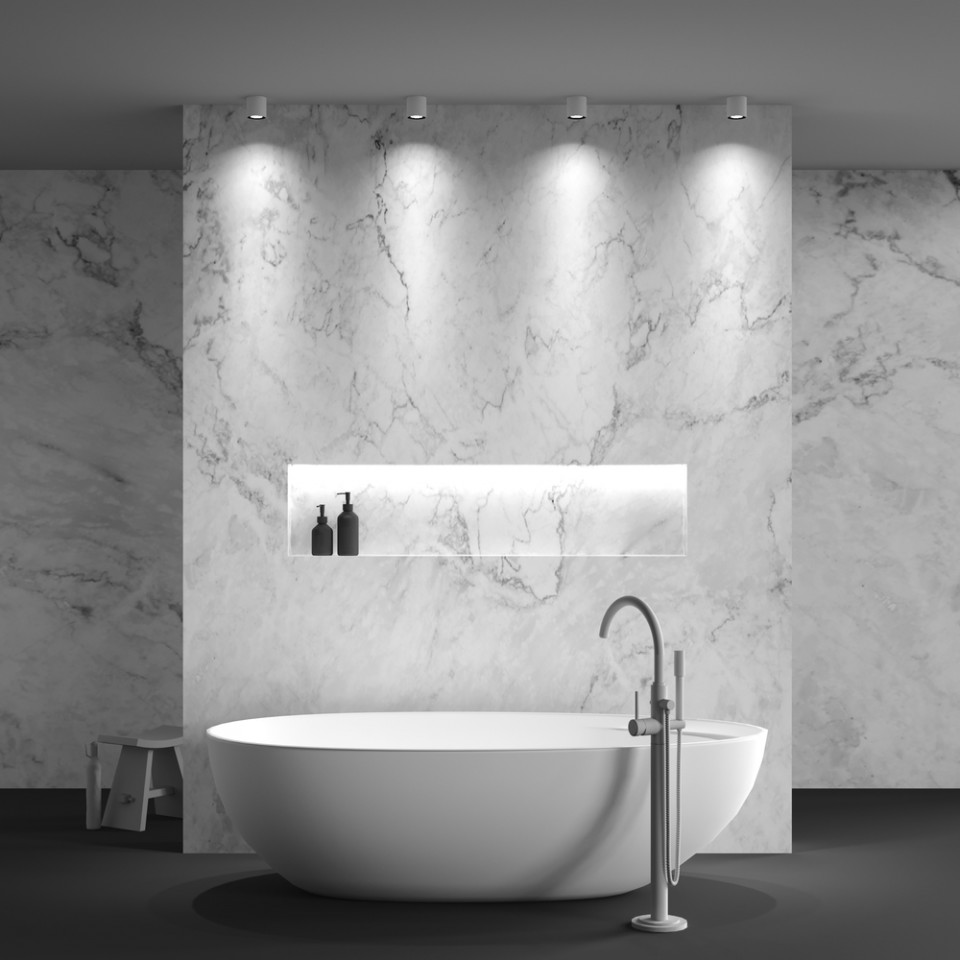 Spot aplicat modern alb din aluminiu Maytoni Alfa Led 4000k