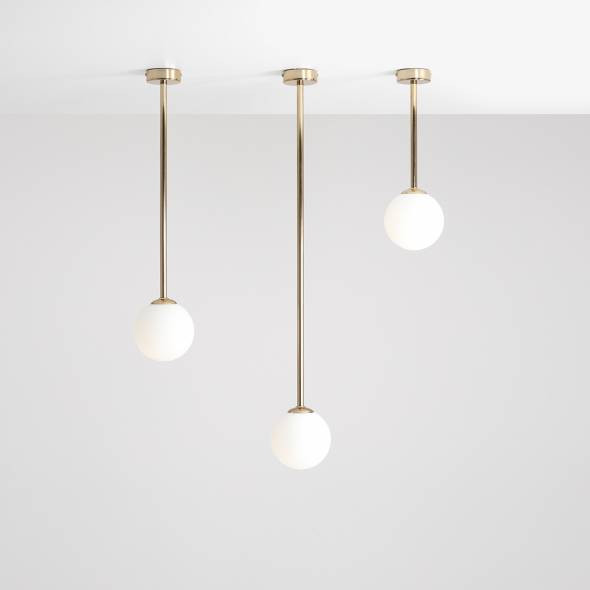 Pendul modern auriu cu glob de sticla Aldex Pinne L