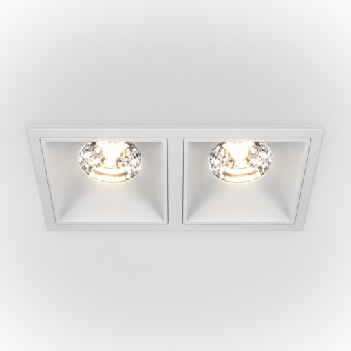 Spot incastrat modern alb dublu 30w Maytoni Alfa Led 4000K