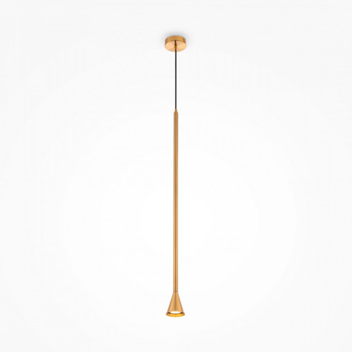 Pendul modern auriu liniar din metal Maytoni Arrow