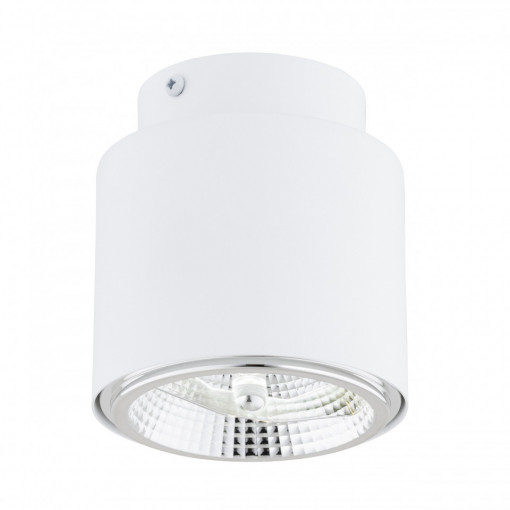 Spot aplicat modern alb rotund din metal Nano