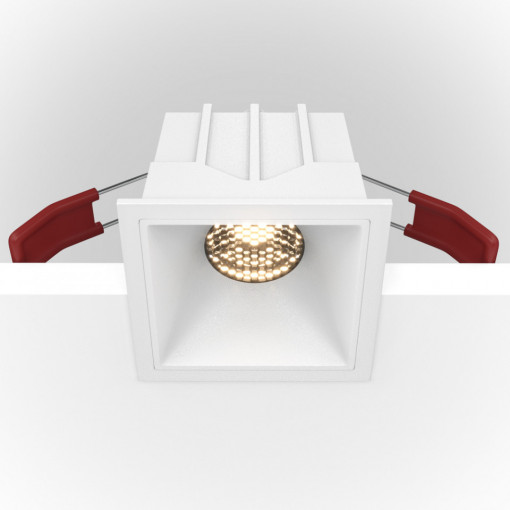 Spot incastrat modern alb patrat 10w Maytoni Alfa Led 3000K