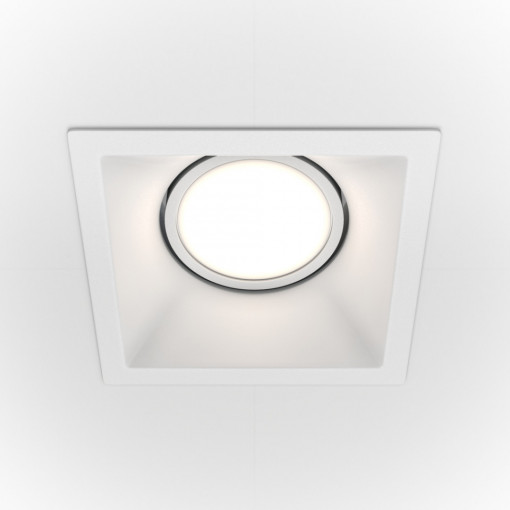 Spot incastrat modern alb patrat din aluminiu Maytoni Dot